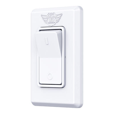 Single 1 Gang On-Off 12V White Light Switch -RV Camper Trailer Marine ...