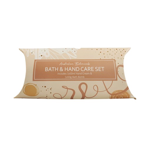 2pc Urban Hailey Pink 50g Bath Bomb & 50ml Hand Cream Moisturising Care ...