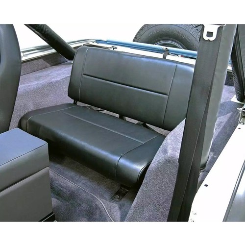 Rugged Ridge Black Standard Rear Bench Seat for Jeep CJ-3 CJ-5 CJ-6 ...