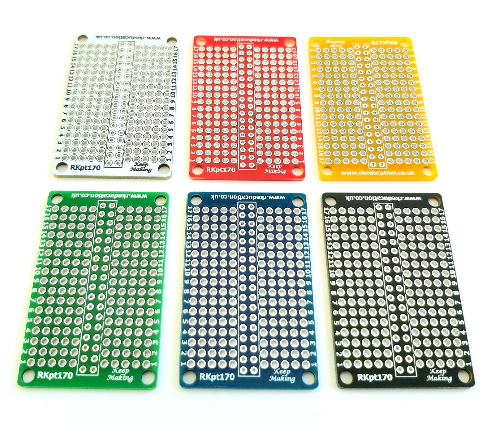 Rk Education PCB Copper Matrix Prototyping Stripboard Breadboard ...