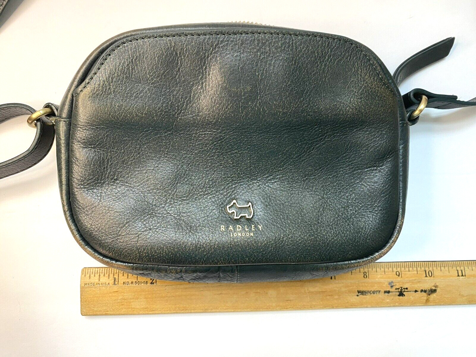 RADLEY LONDON LEATHER CROSSBODY DARK EVERGREEN ADJUST… - Gem