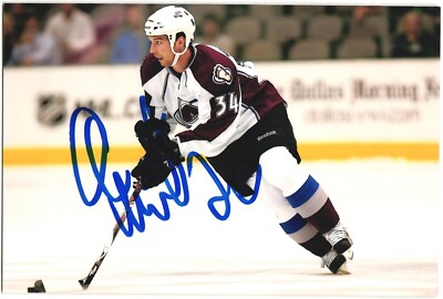 Aaron MacKenzie Autographed 4x6 Color Photo Colorado Avalanche #34 Bent ...