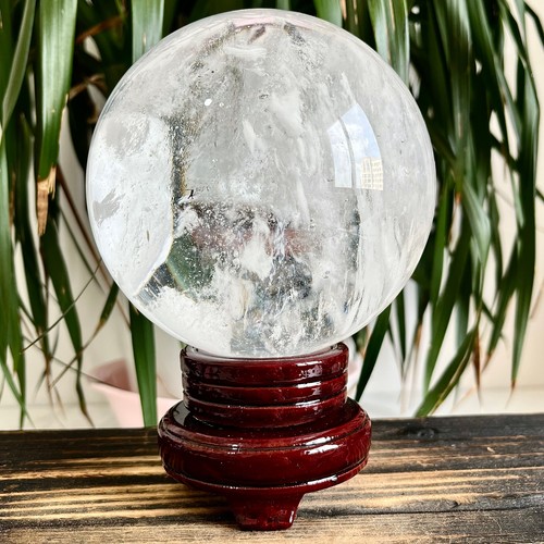 6.5LB High quality white fused crystal ball, spiritual energy mineral ...