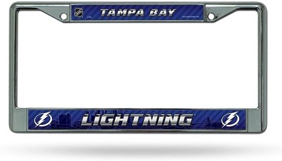 Tampa Bay Lightning Premium Metal License Plate Frame Chrome Tag Cover ...