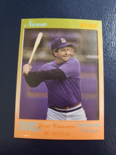 Grady Little Red Sox Jose Canseco OVERPRINT 1989 Star Company ERROR ...