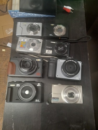Assorted Untested Handheld Digital Cameras Lot of 8 | eBay