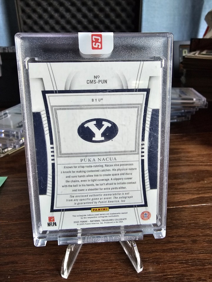 2023 Panini National Treasures Puka Nacua RC 6 Color Logo Patch Auto #D ...