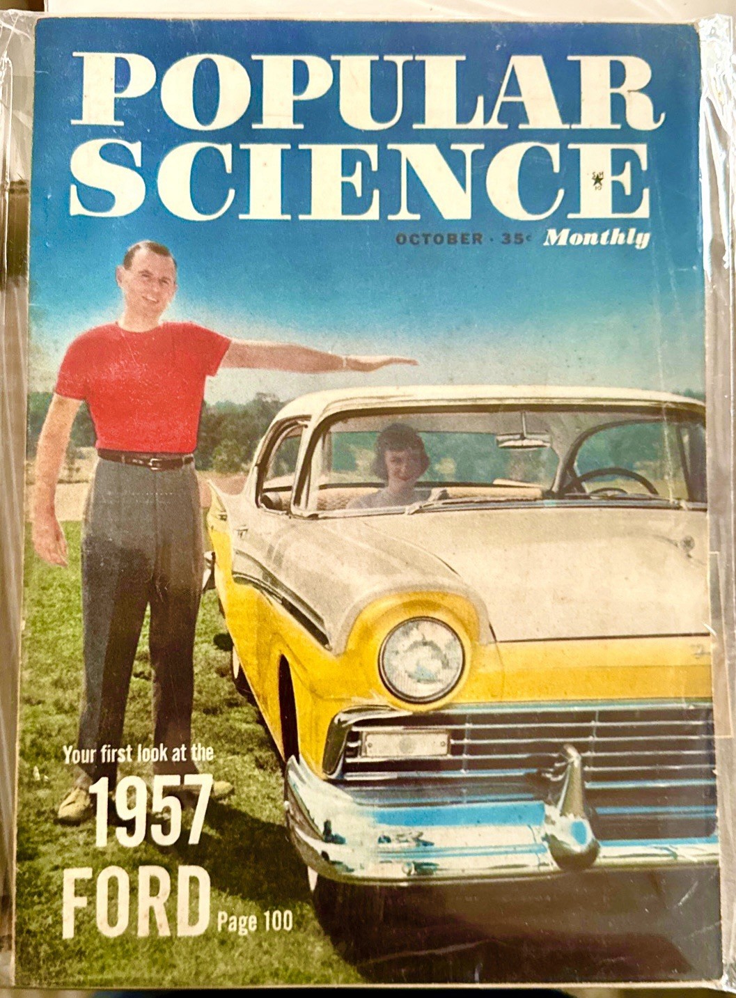 Popular Science Magazine - Oct 1956 - 1957 Ford, ABC's of Roof Building ...