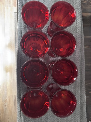 Viking Glass Ruby Red Cardinal Vintage | eBay