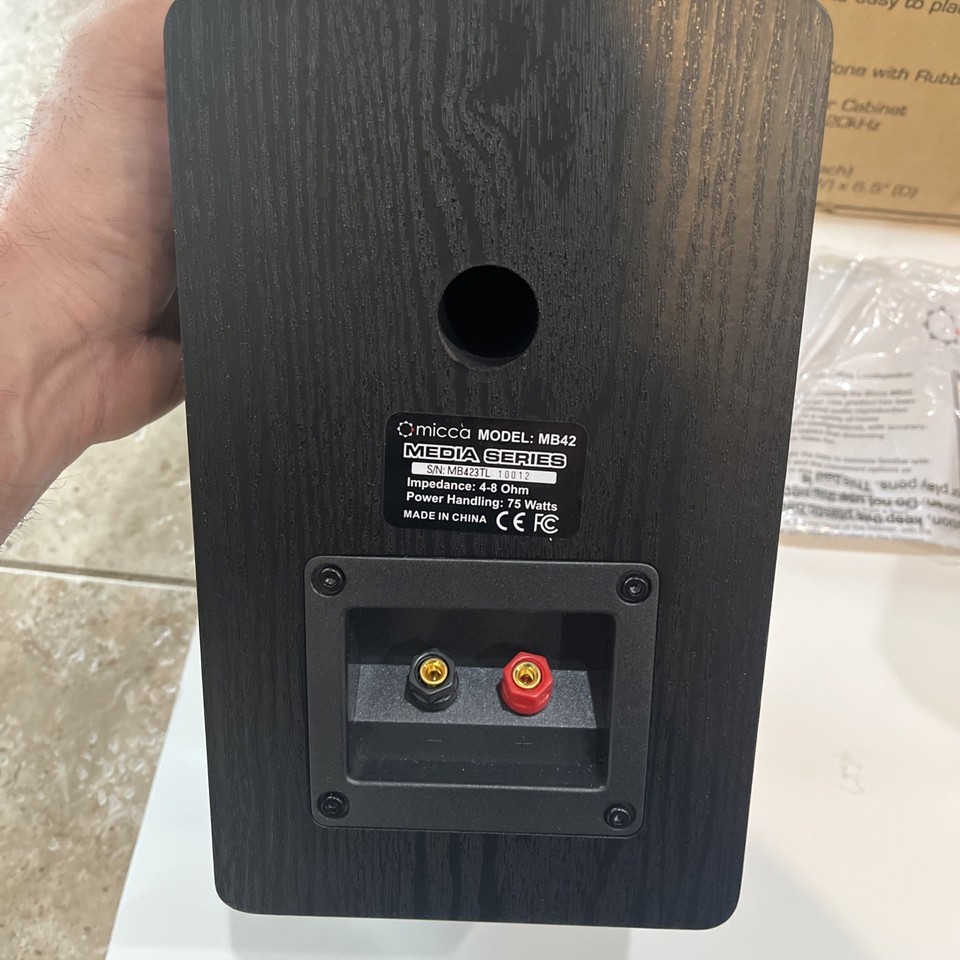 Micca MB42 Bookshelf Speakers Pair-Black New Open Box | eBay