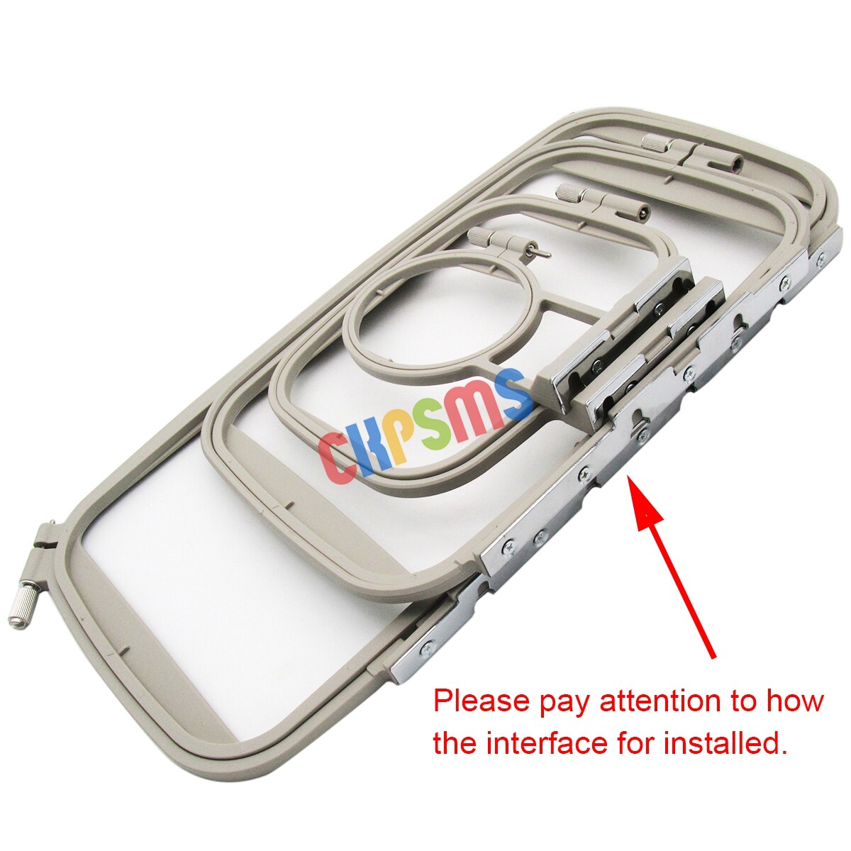 4Piece Embroidery Hoop Set fit for Brother PE770,NV780D,F440E,PE830DL ...