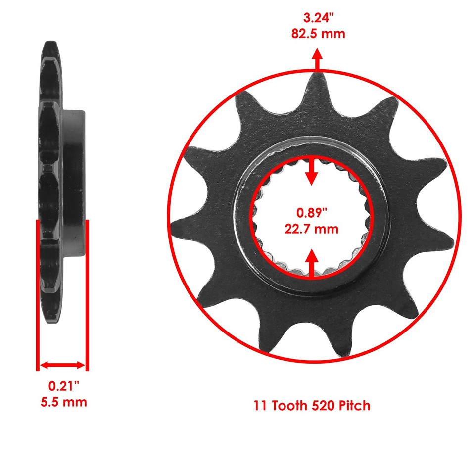 O-Ring Drive Chain & Sprockets Kit for Polaris Trail Blazer 250 2001 ...