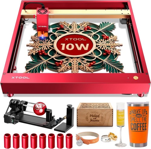 xTool D1 Pro 10W Laser Engraver Cutter with RA2 Pro Rotary | eBay