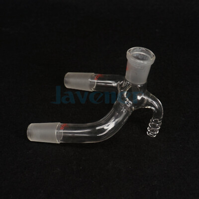 19/26 x 19/26 Joint 2-Way Lab Borosilicate Glass Vacuum Receiver ...