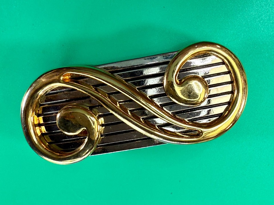 Swirl Musical Notes Clef Abstract Fixed Loop Gold & Silver Color Belt ...