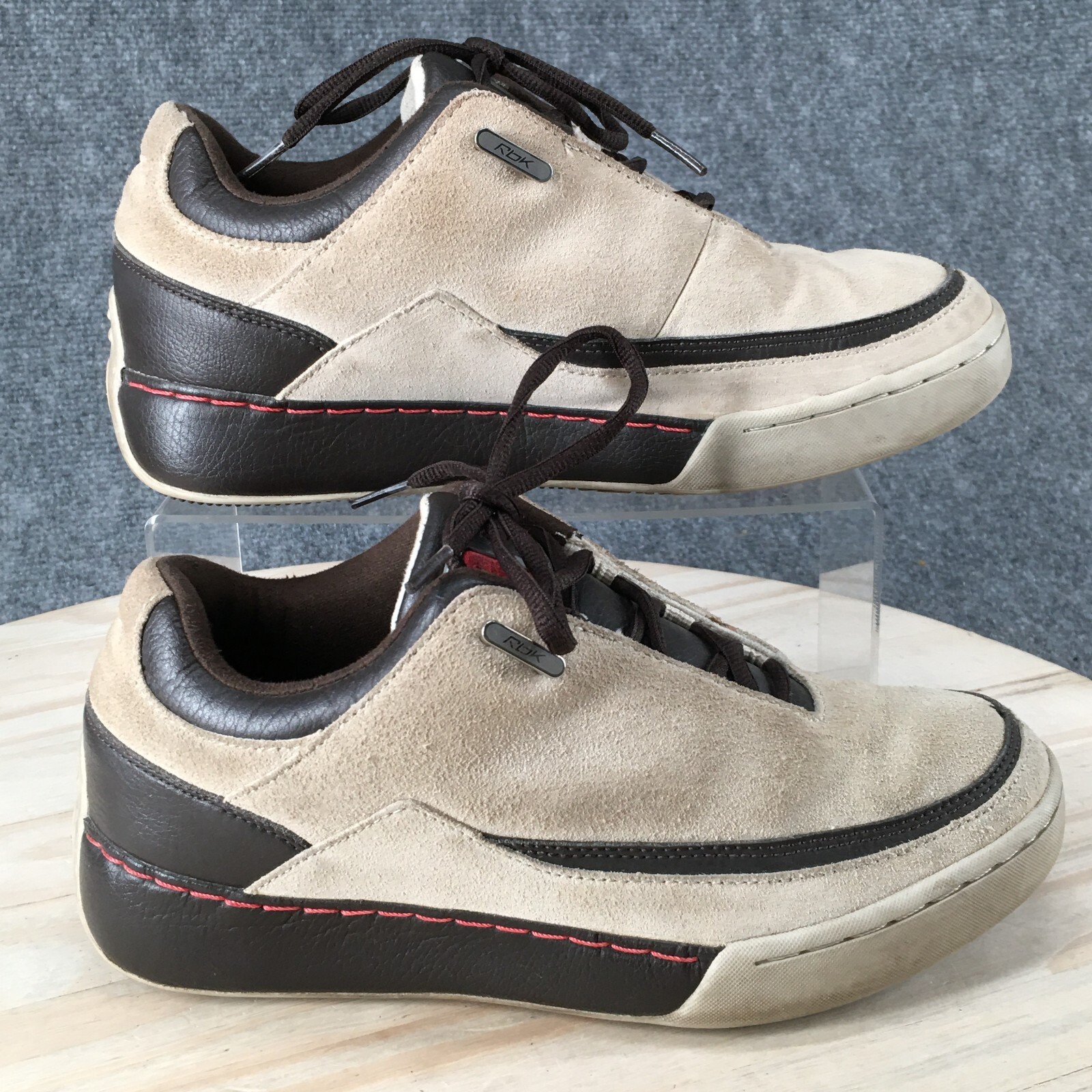 Reebok Shoes Mens 7 RB 604 FLU Chunky Platform Sneakers 4-164971 Beige ...