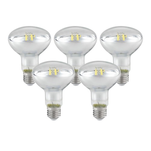 5x R80 E27 8W 6000K Daylight 720Lm Reflector LED Filament Bulb Lamp ES ...