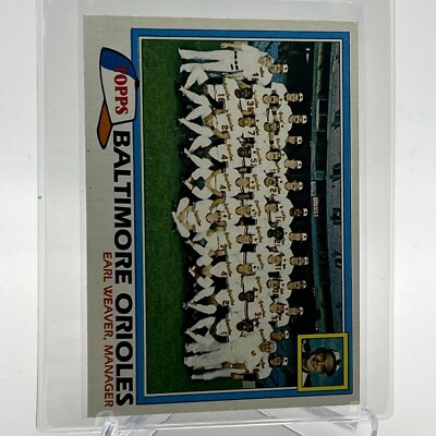 1981 Topps Baltimore Orioles Checklist Baseball Card #661 NM-Mint FREE ...