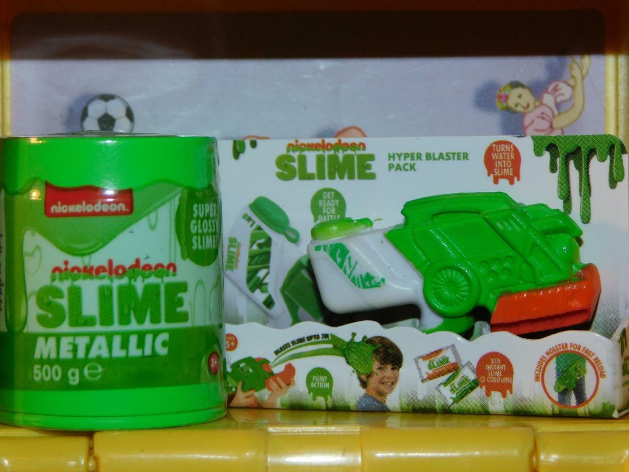 Zuru Mini Brand Lot Nickelodeon Metallic Slime & Slime Gun fits Tommy ...