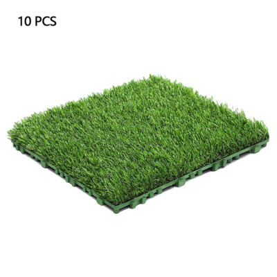Realistic Grass Turf Tile Flooring Decor Pad Turf Mat Grass Rug for ...