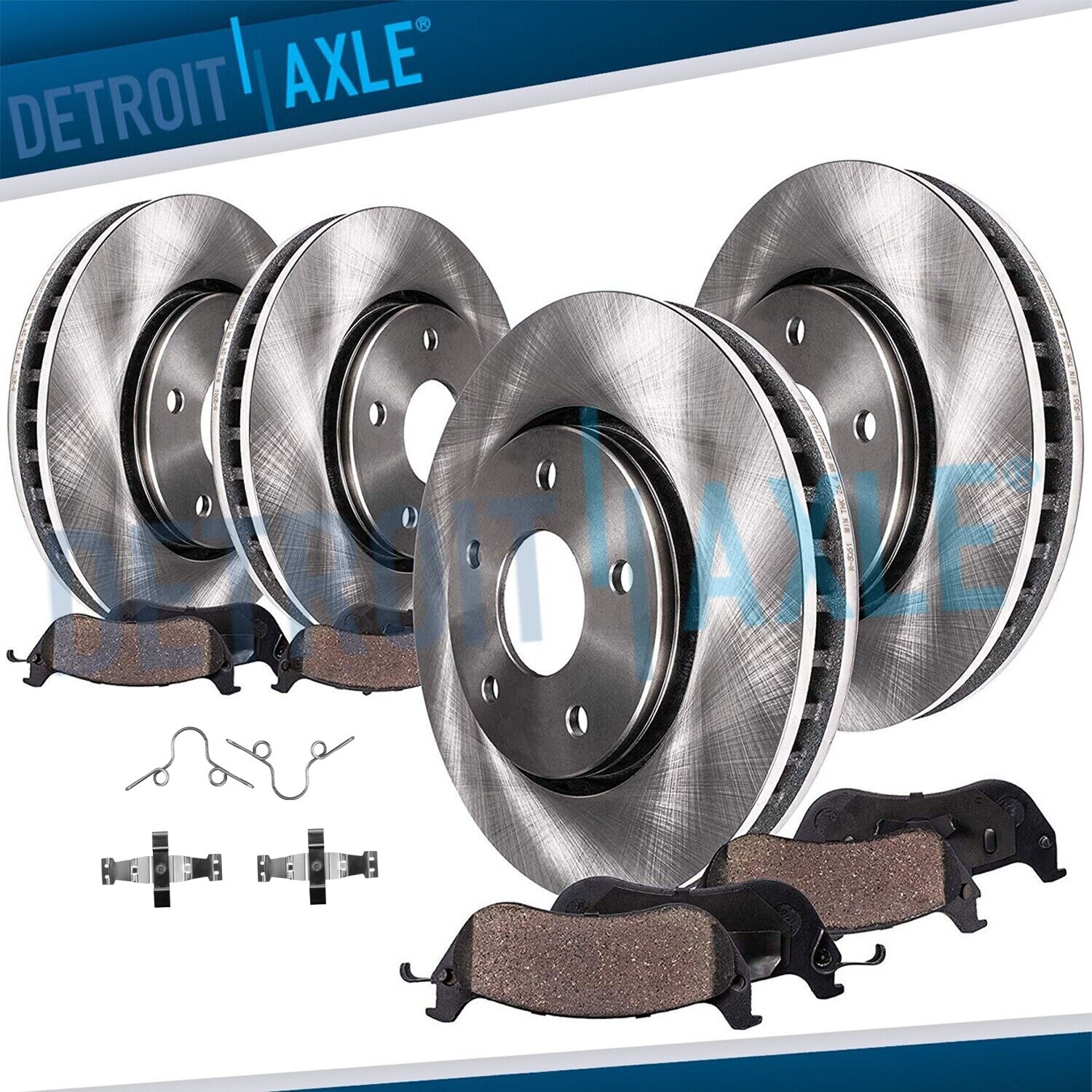 Front & Rear Rotors + Ceramic Brake Pads for 2015-2021 Mercedes-Benz ...