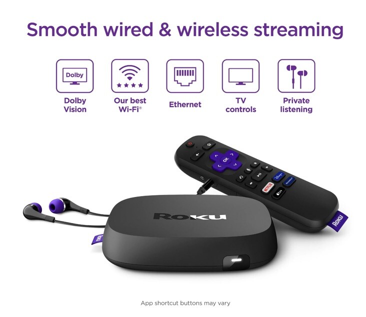 2024/2025-Roku Ultra LT Streaming Device 4K/HDR/Dolby Vision & Voice ...