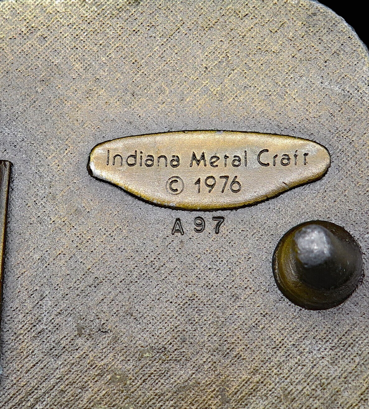 Largemouth Bass Fish Fishing Indiana Metal Craft Vint… - Gem