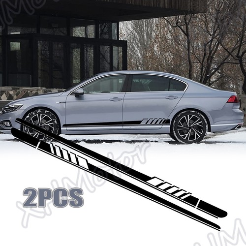 2pcs Car Body Side Decor Trim Stripe Graphics Self-adhesive Decal ...