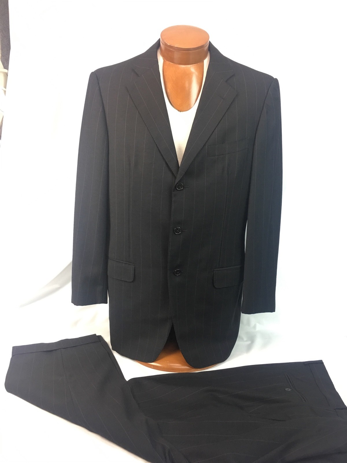 Ermenegildo Zegna * Trofeo Stunning Charcoal Gray Pin… - Gem