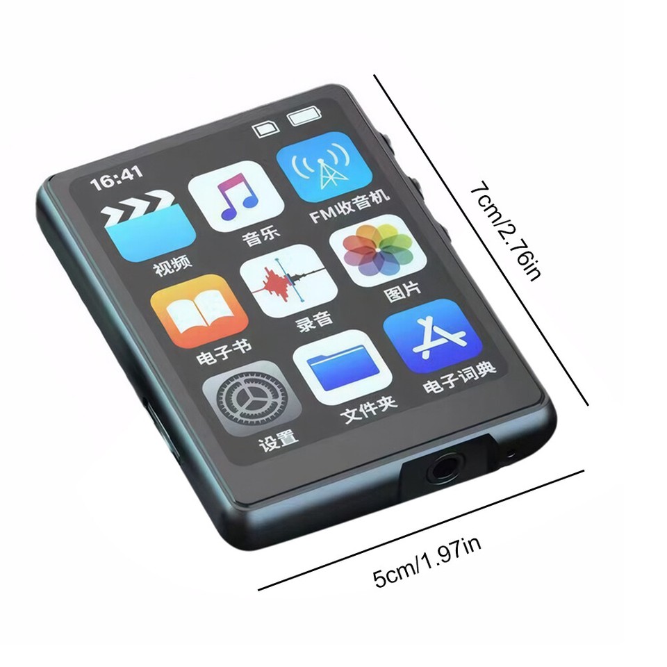 MP3 MP4 Player Audio Player Full Touch Screen Bluetooth-Compatible with ...