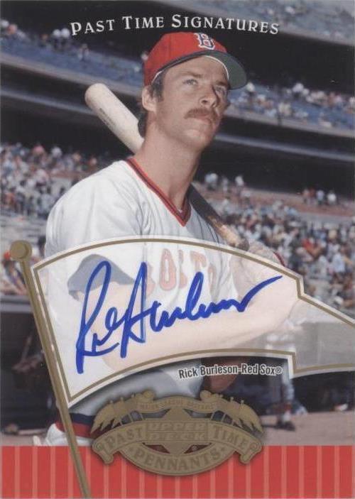 2005 Upper Deck Past Time Pennants - Past Time Signatures Rick Burleson ...