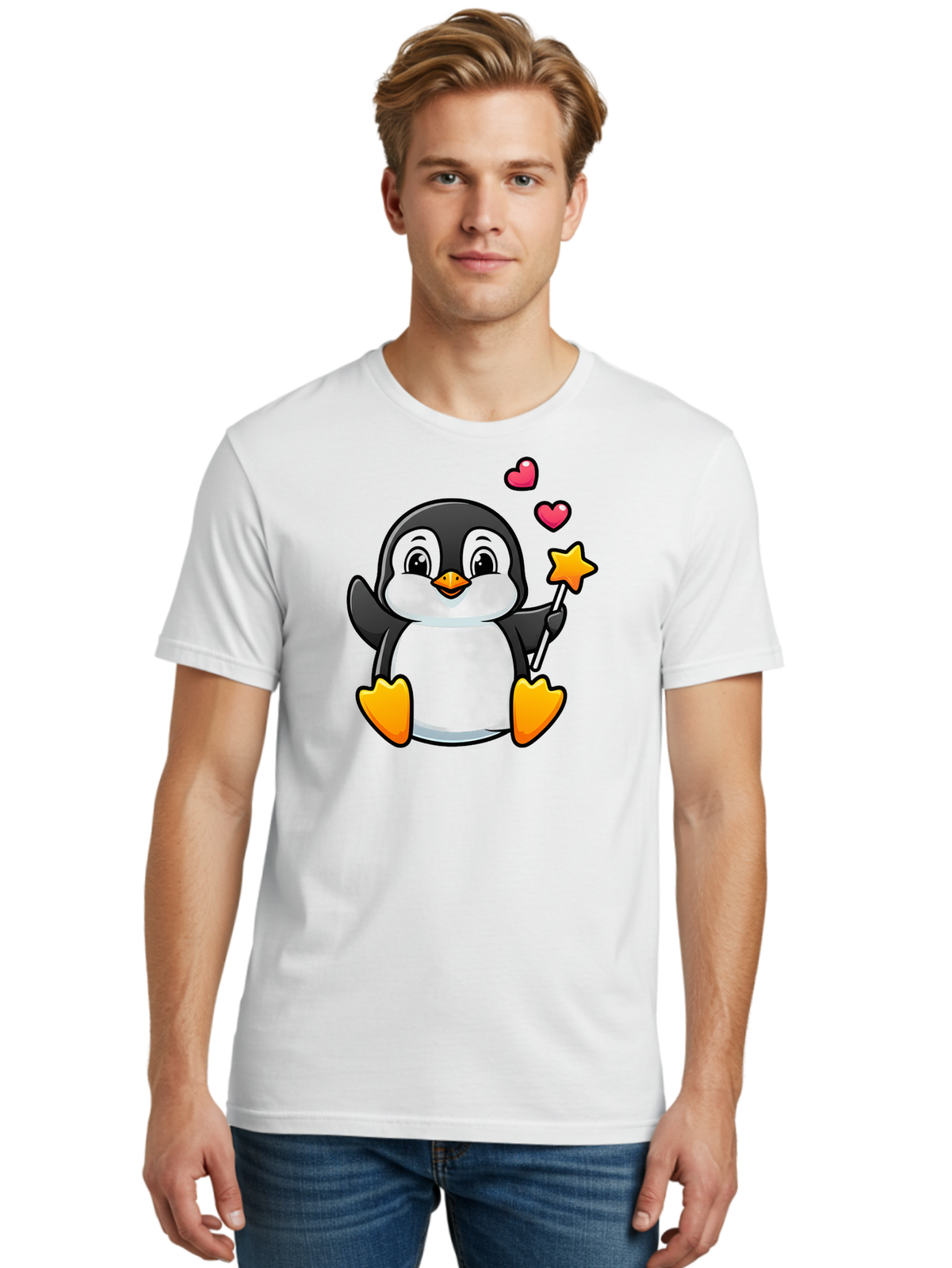 Tux-Penguin Mens Graphic Tee, 100% Cotton, Casual Summer Wear | eBay