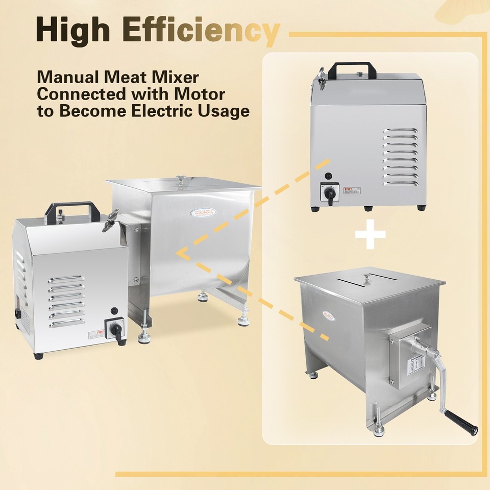 Hakka Electric Meat Mixer 85lbs Capacity Tank Food Sausage Mixing ...