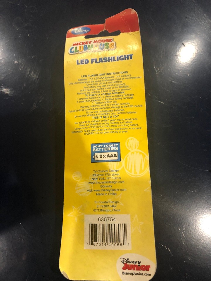 Disney Mickey Mouse Clubhouse Led Flashlight | eBay