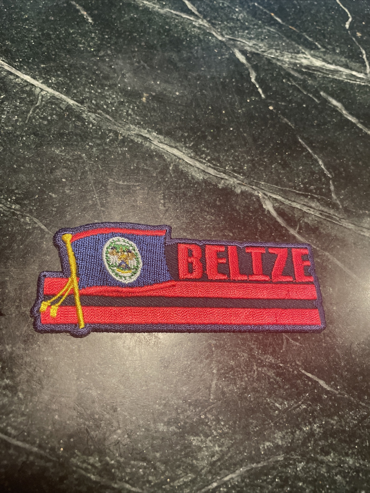 Belize Country Flag patch Iron On Trucker Hat Bag Caribbean Central America 4” | eBay