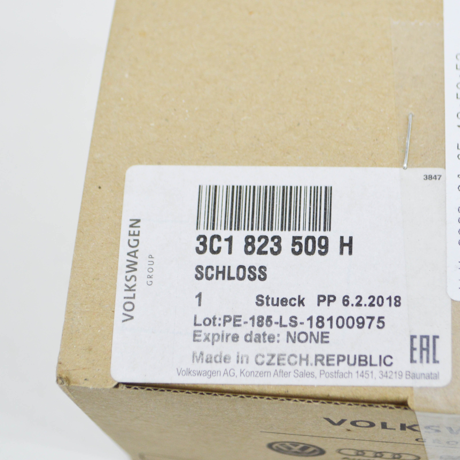 Volkswagen PASSAT CC 2011 Engine Bonnet Hood Lock Catch 3C1823509H ...