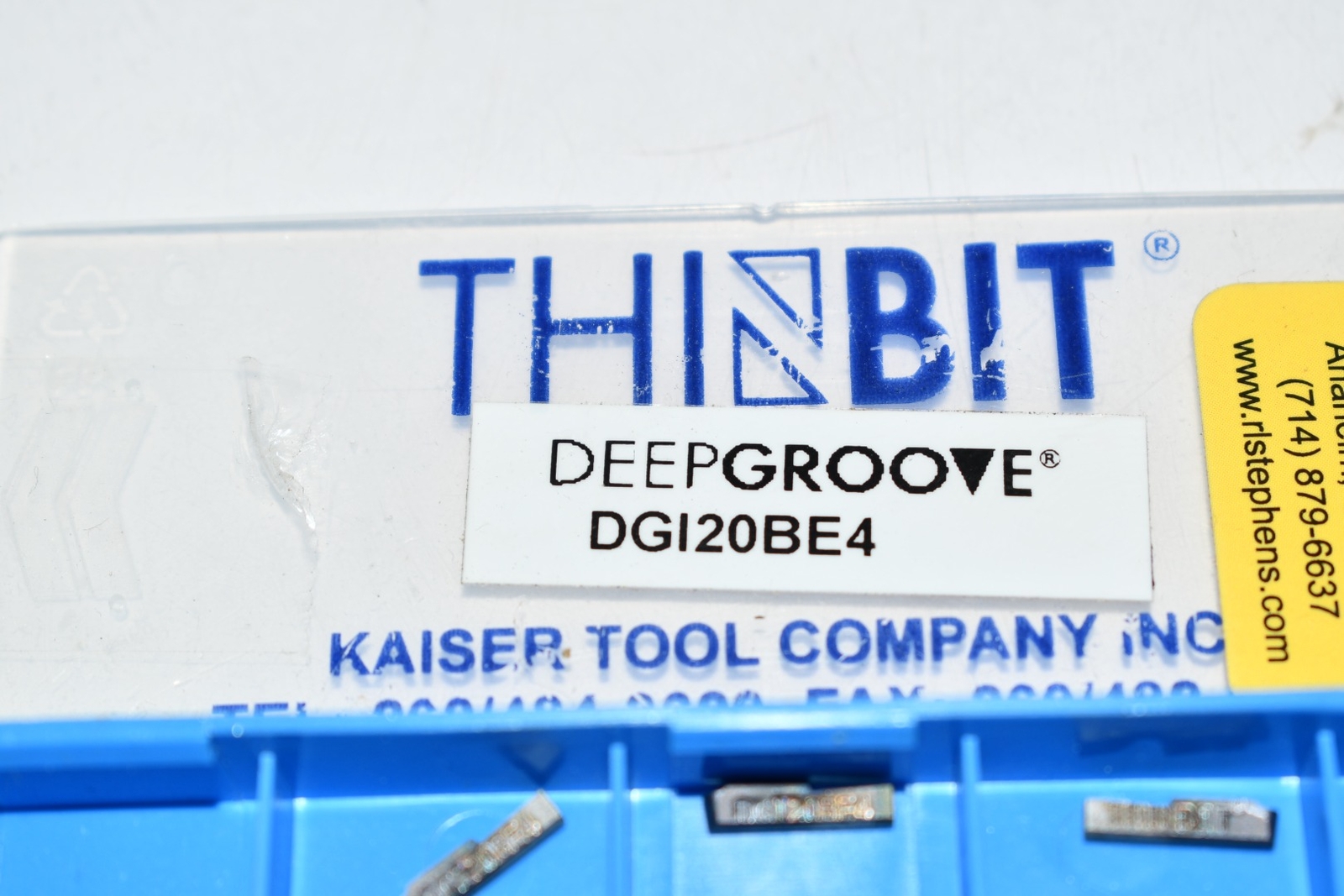 Pack of 9 NEW Kaiser THINBIT DGI20BE4 Grooving Carbide Inserts | eBay