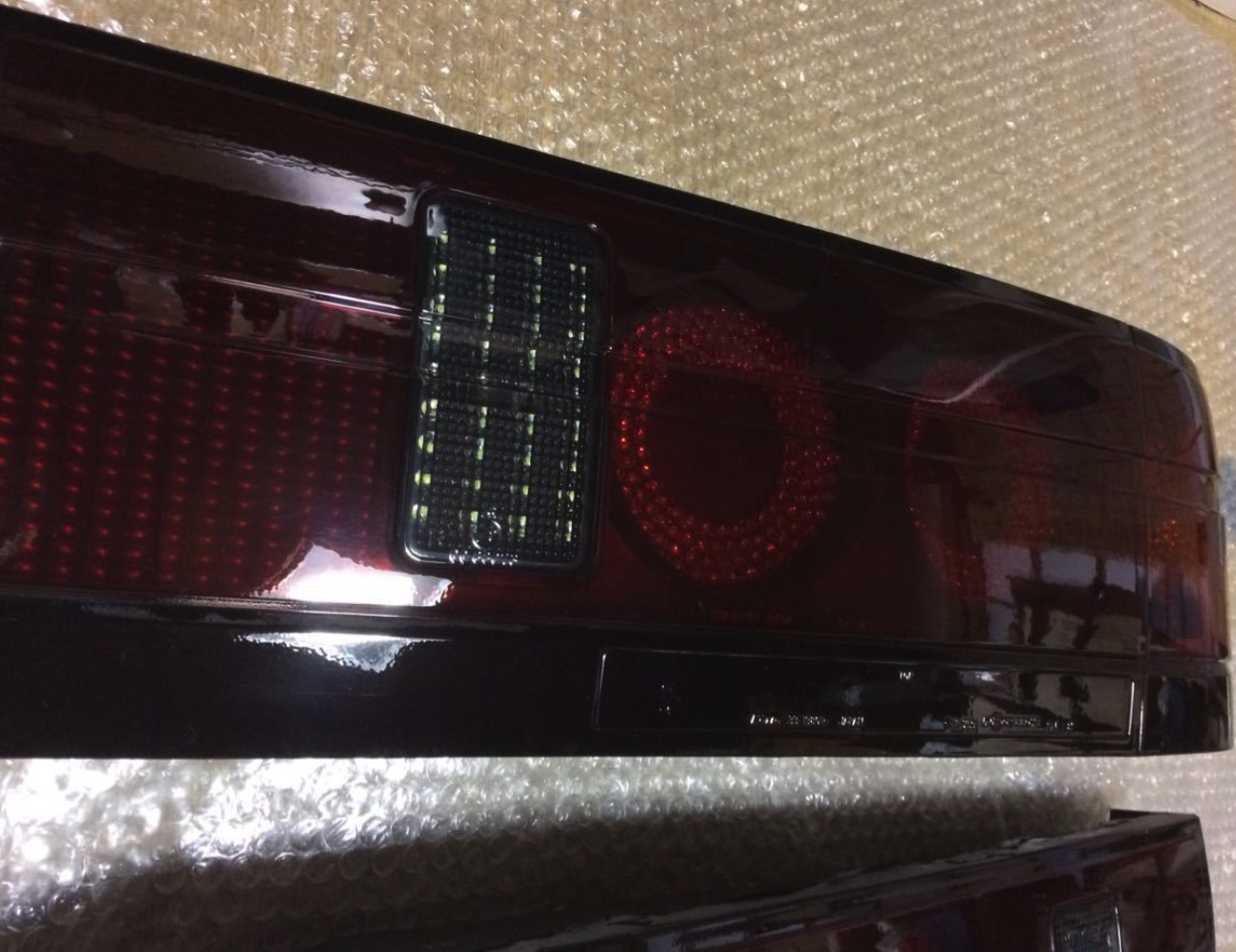86-91 MAZDA RX7 FC LED SMOKED BRAKE REVERSE SIGNAL TAIL LIGHT ASSY ...