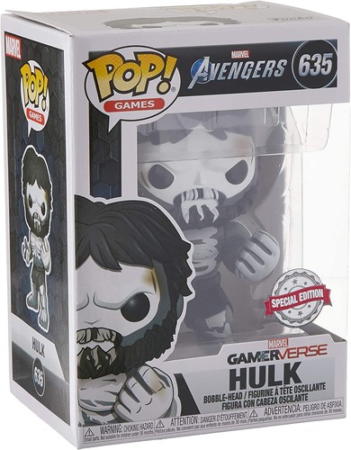 Exclusivité Marvel Avenegers Hulk Squelette 9.5cm Pop Jeux Vinyle ...