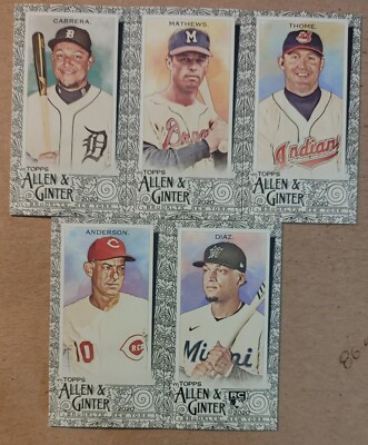 2020 Topps Allen and Ginter Mini Black Border Pick from drop down list ...