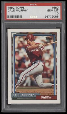 1992 Topps #680 Dale Murphy PSA 10 | eBay