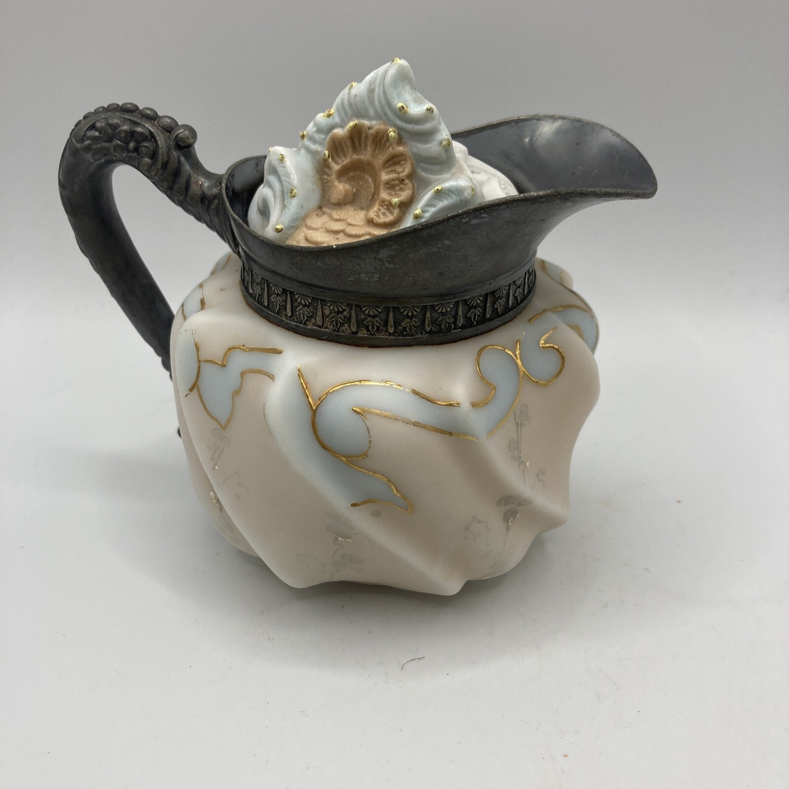 Vintage Wave Crest MT. Washington Opal Syrup, creamer picture. | eBay