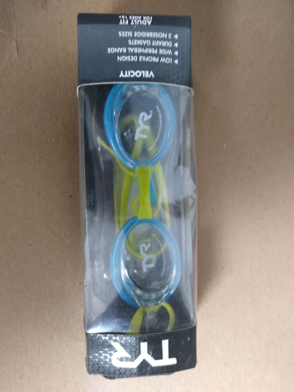 TYR+Velocity+Blue+Gren+Adult+Unisex+Swim+Swimming+Goggles+3+Nosebridge ...