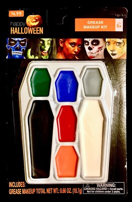 Halloween Grease Makeup Kit Colored Face Paint Set Clown Monster ...