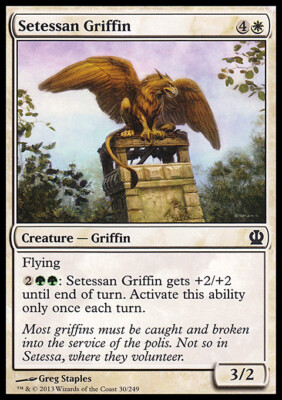MTG Magic the Gathering Setessan Griffin (30/260) Theros LP | eBay