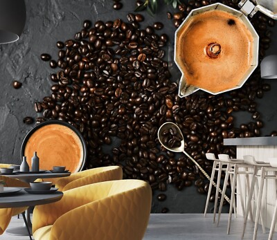 3D Coffee Pot 762 Wallpaper Mural Wall Print Wall Wallpaper Murals US ...