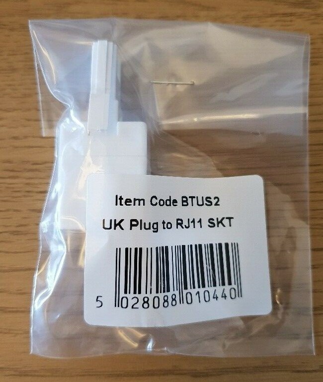 Telephone Line Adapter BT Fax Modem RJ11 RJ45 Phone Socket Male Female ...