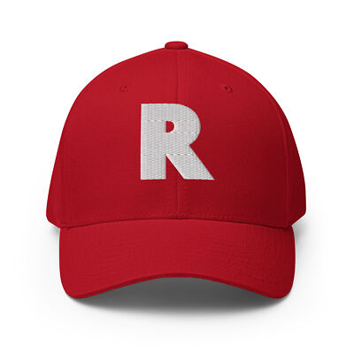 R Red Cap Rocket Team Rockford | eBay