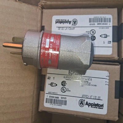Appleton U-Line ECP2023 Hazardous Location Plug 20 Amp 2-Pole 3-Wire | eBay