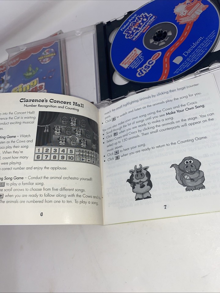 Lot of 2 fisher price educational computer CD rom games vintage 90’s ...